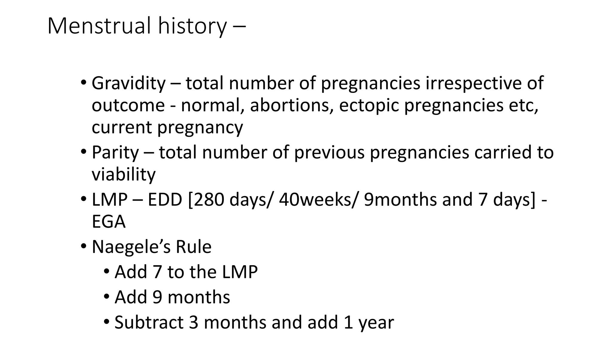 History taking & examination in obstetrics | PPTX