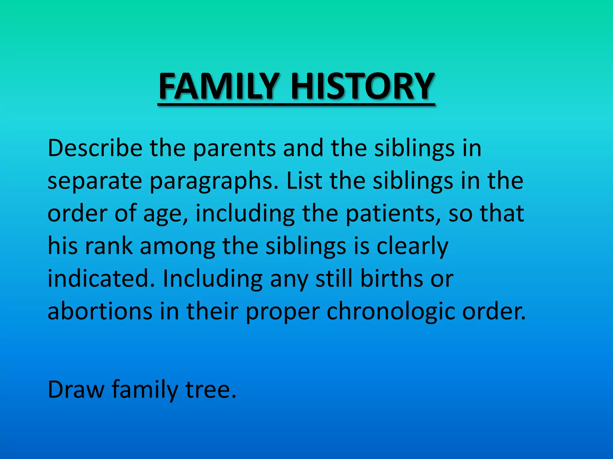 History taking for child | PPTX