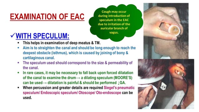History taking in a case of CSOM with central perforation | PPTX | Ear ...