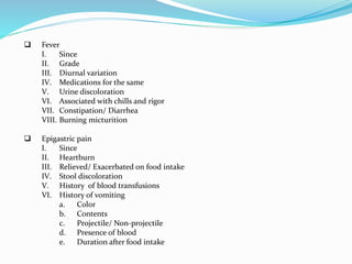 History taking in chest and tb department | PPTX