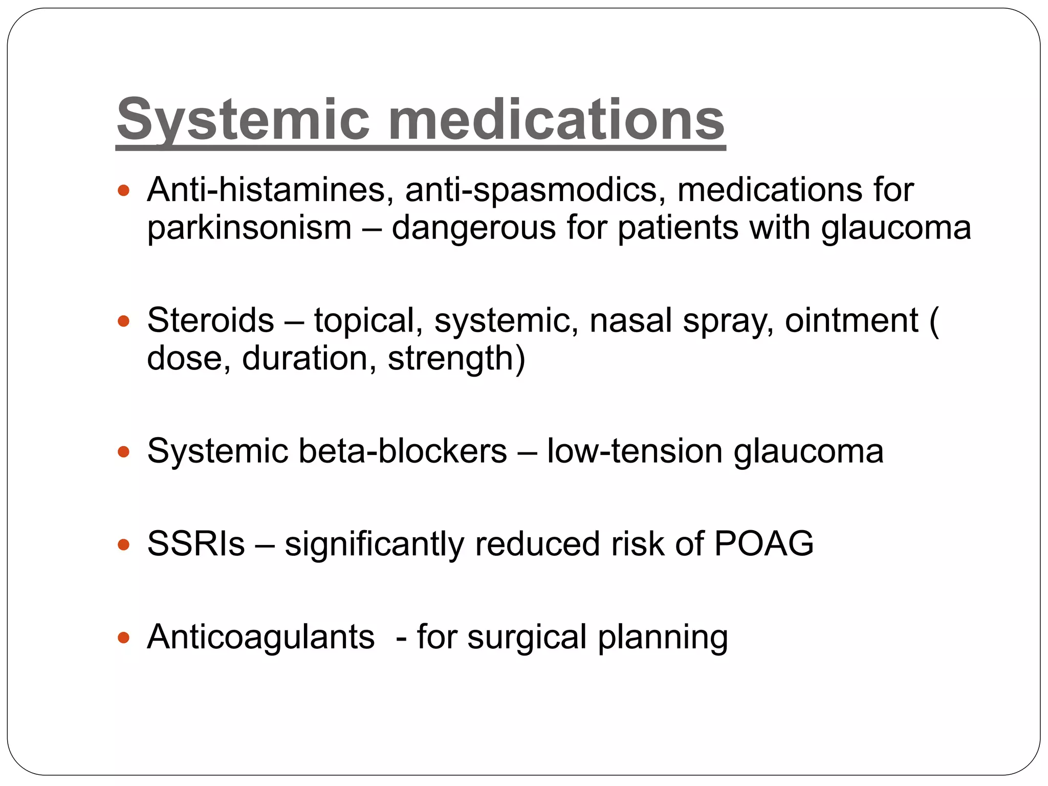History taking in glaucoma | PPTX