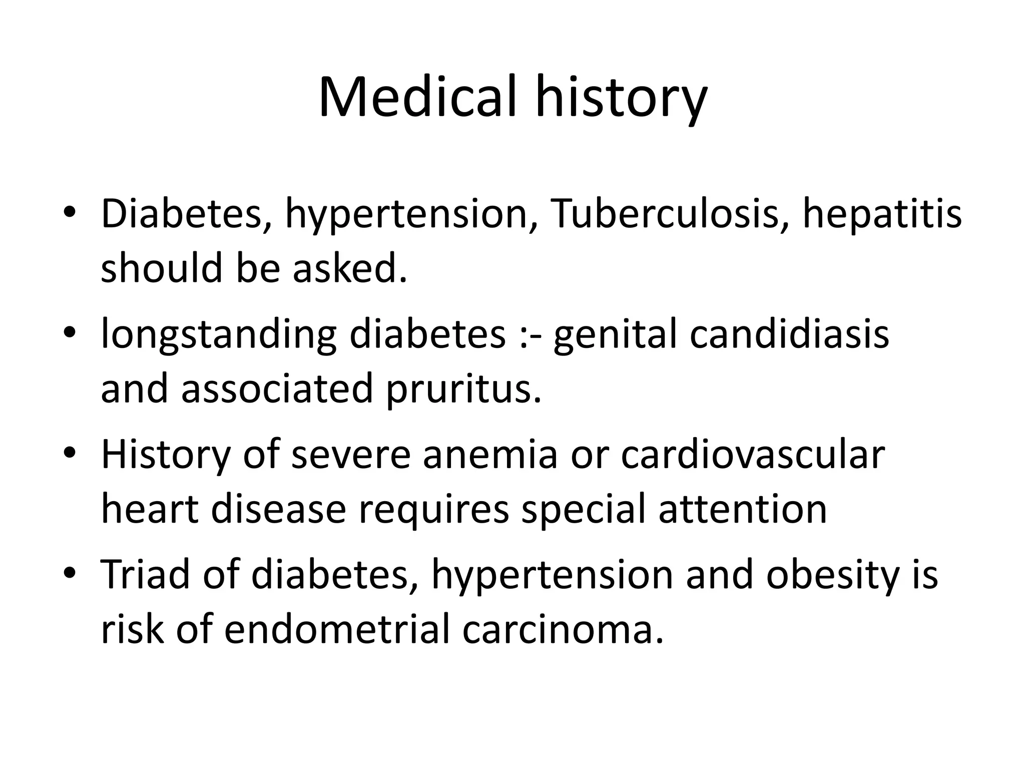 History taking in gynaecology | PPTX