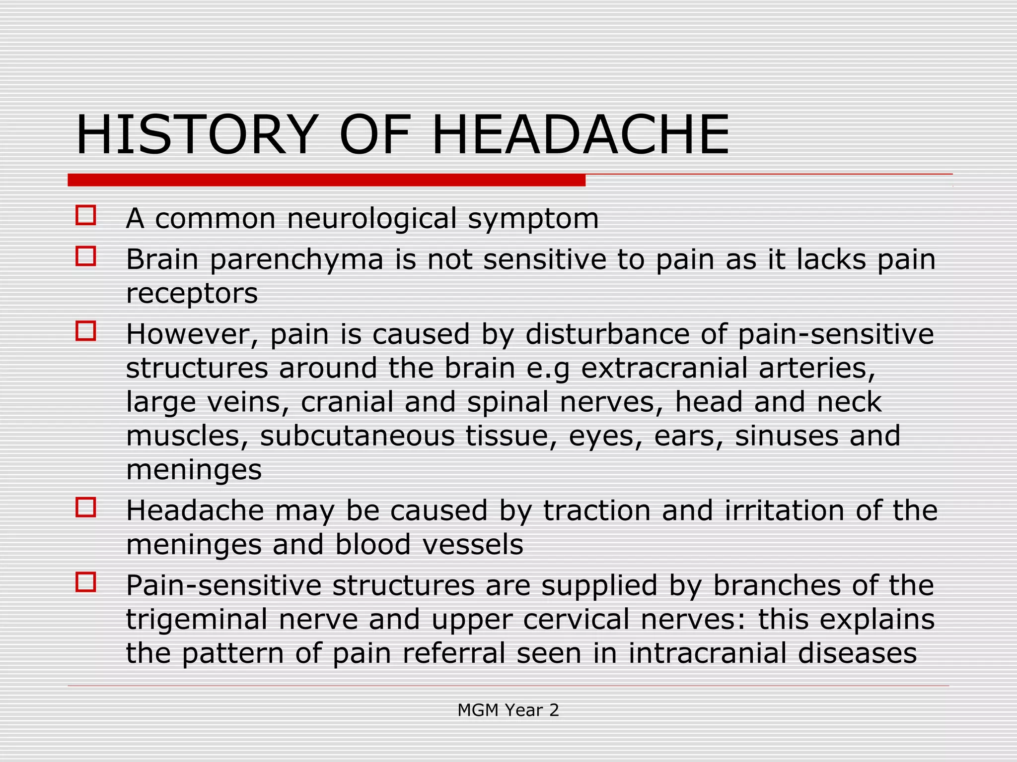 History taking in neurology 2012 | PPT