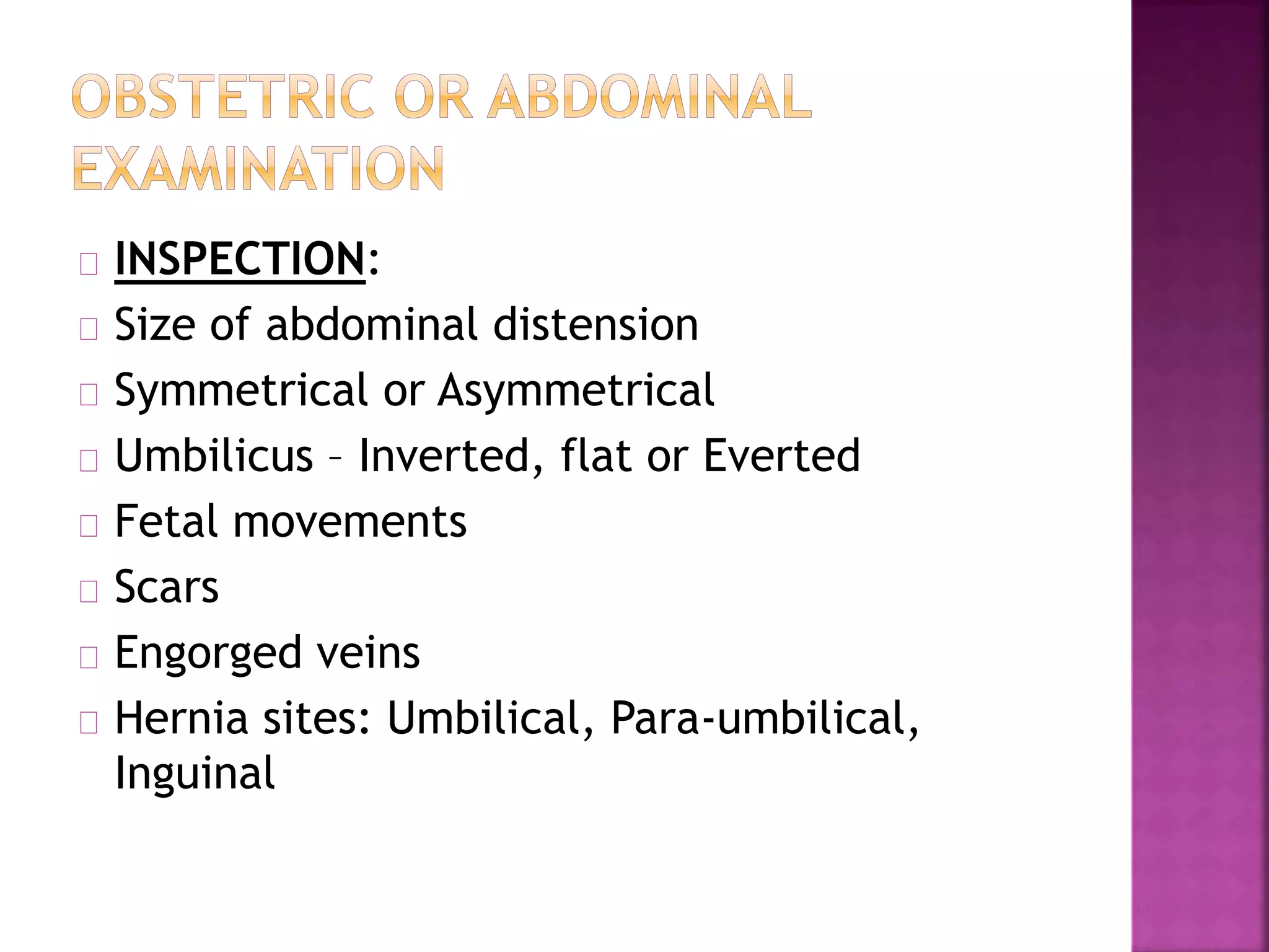 History taking in obstetrics & Gynecology | PPTX
