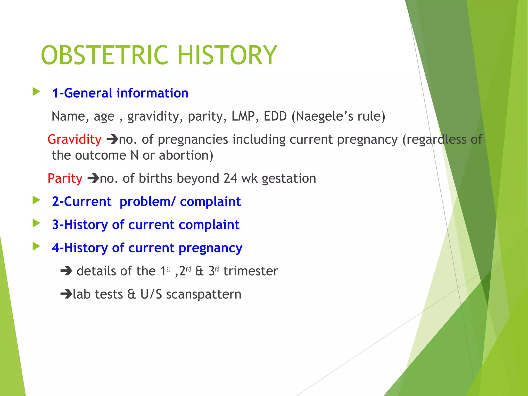 History taking in obgyn | PPT