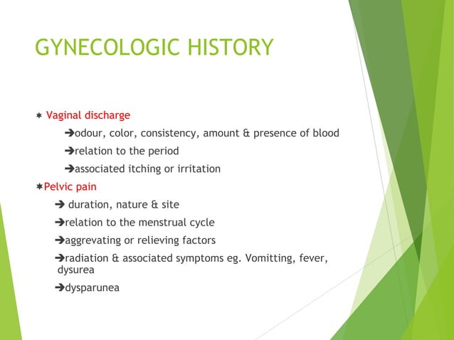 History taking in obgyn | PPT