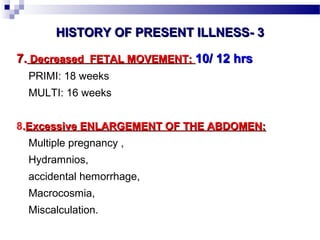 Obstetric History and Examination | PPT