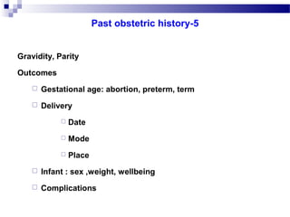 Obstetric History and Examination | PPT