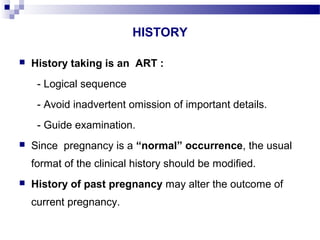 Obstetric History and Examination | PPT