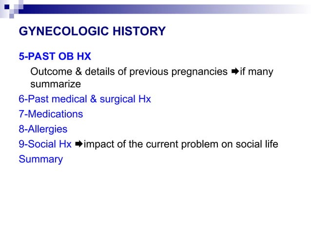 powerpoint presentation on HISTORY TAKING IN OBGYN(1).ppt