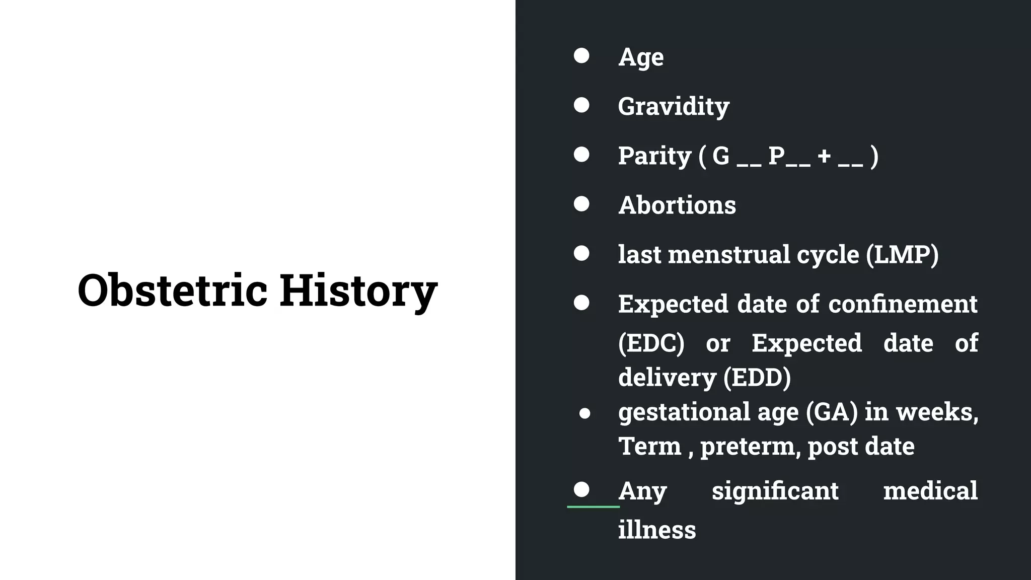 History taking in ob gyne 2020 | PDF