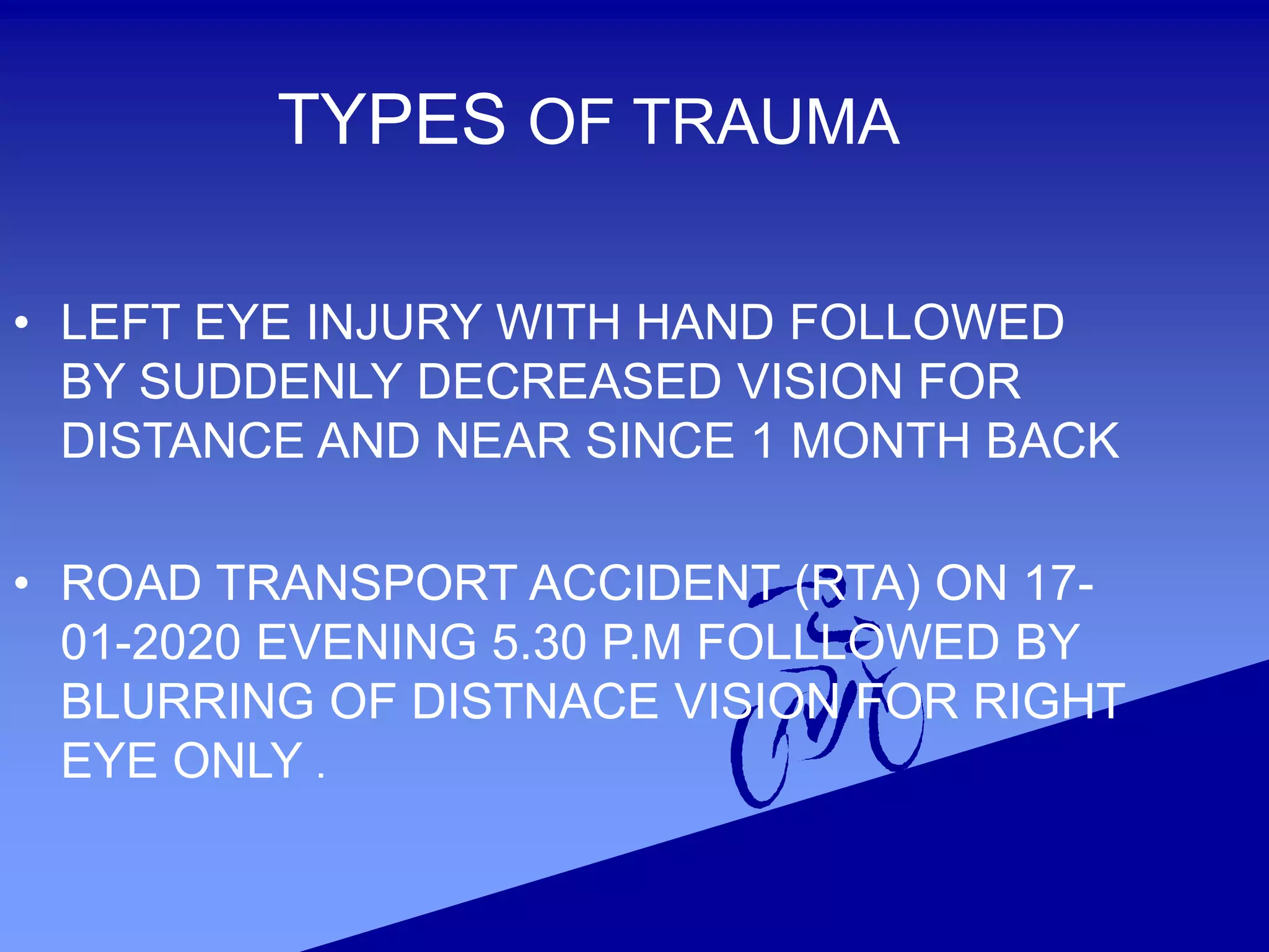 History taking in ophthalmology | PPTX
