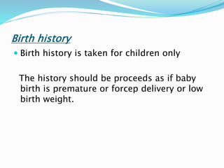 History taking in optometry | PPTX