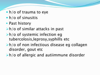 History taking in optometry | PPTX