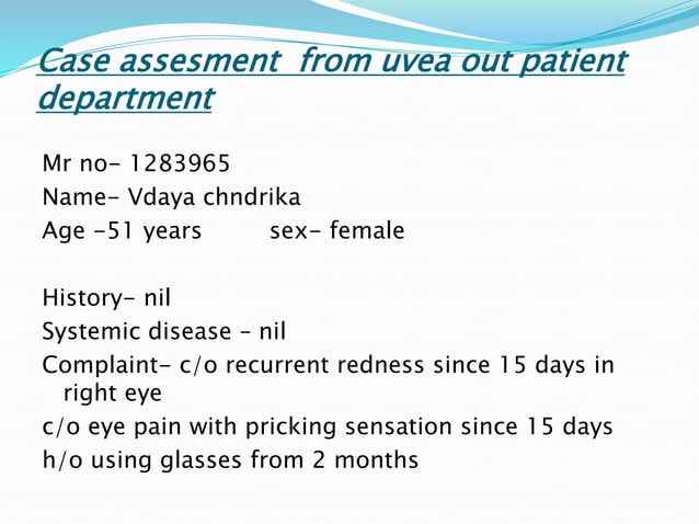 History taking in optometry | PPTX | Eye and Vision Conditions ...