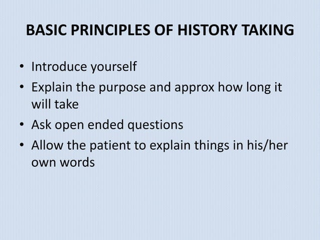 History taking in psychiatry | PPTX