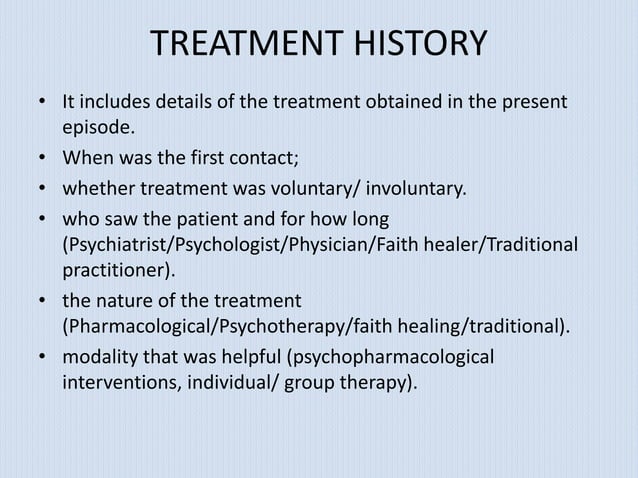 History taking in psychiatry | PPTX