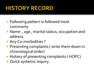 HISTORY TAKING and it's importance in daily medicine | PPTX