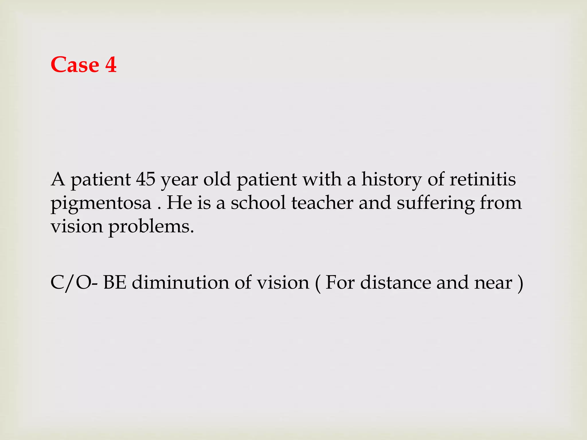 History taking of low vision | PPTX