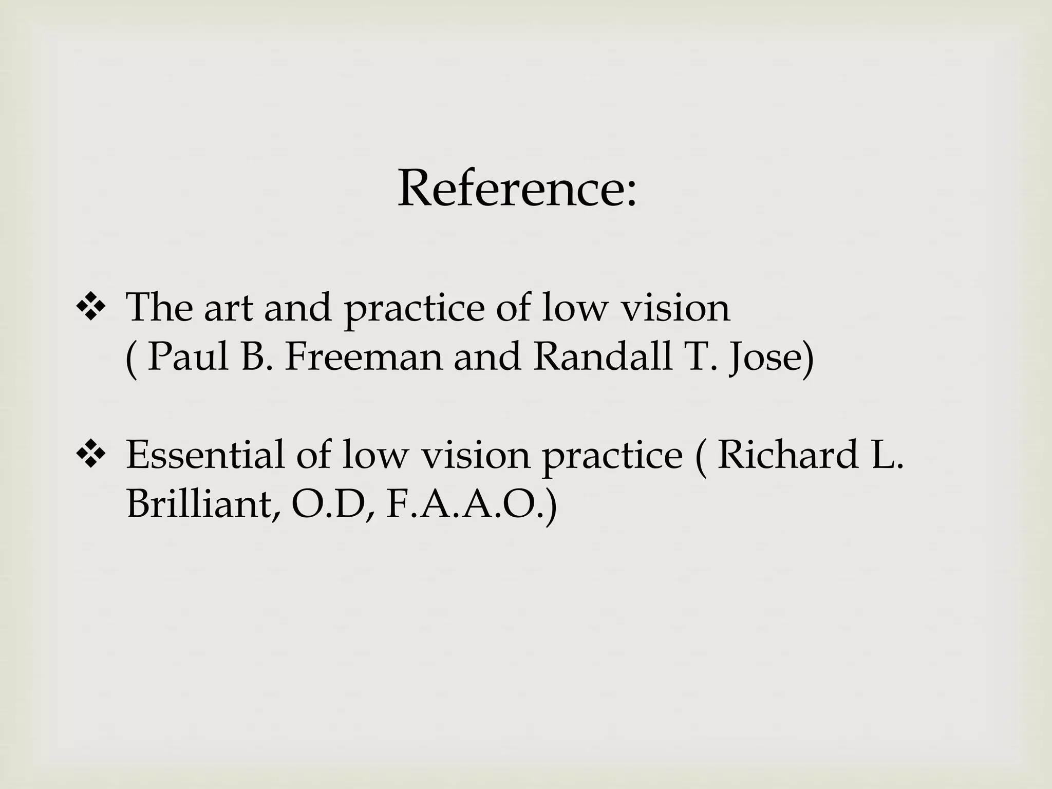 History taking of low vision | PPTX
