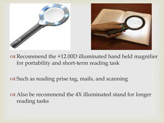 History taking of low vision | PPTX