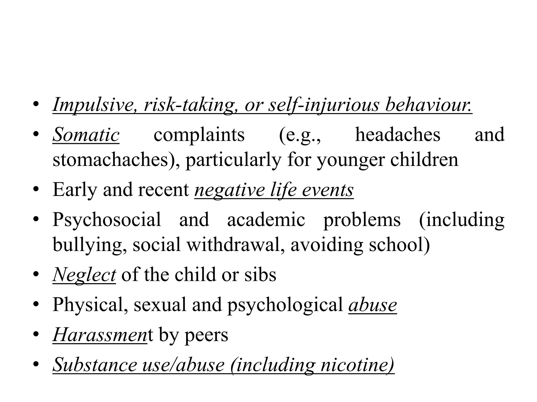 History taking on childhood and psychiatric disorders | PPTX