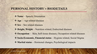 GENERAL HISTORY TAKING & PHYSICAL EXAMINATION | PPTX