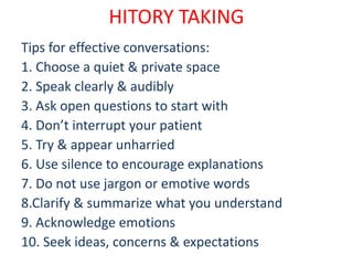 HISTORY TAKING & PHYSICAL EXAMINATION.pptx
