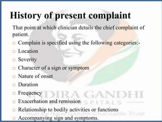 History taking ppt | PPTX