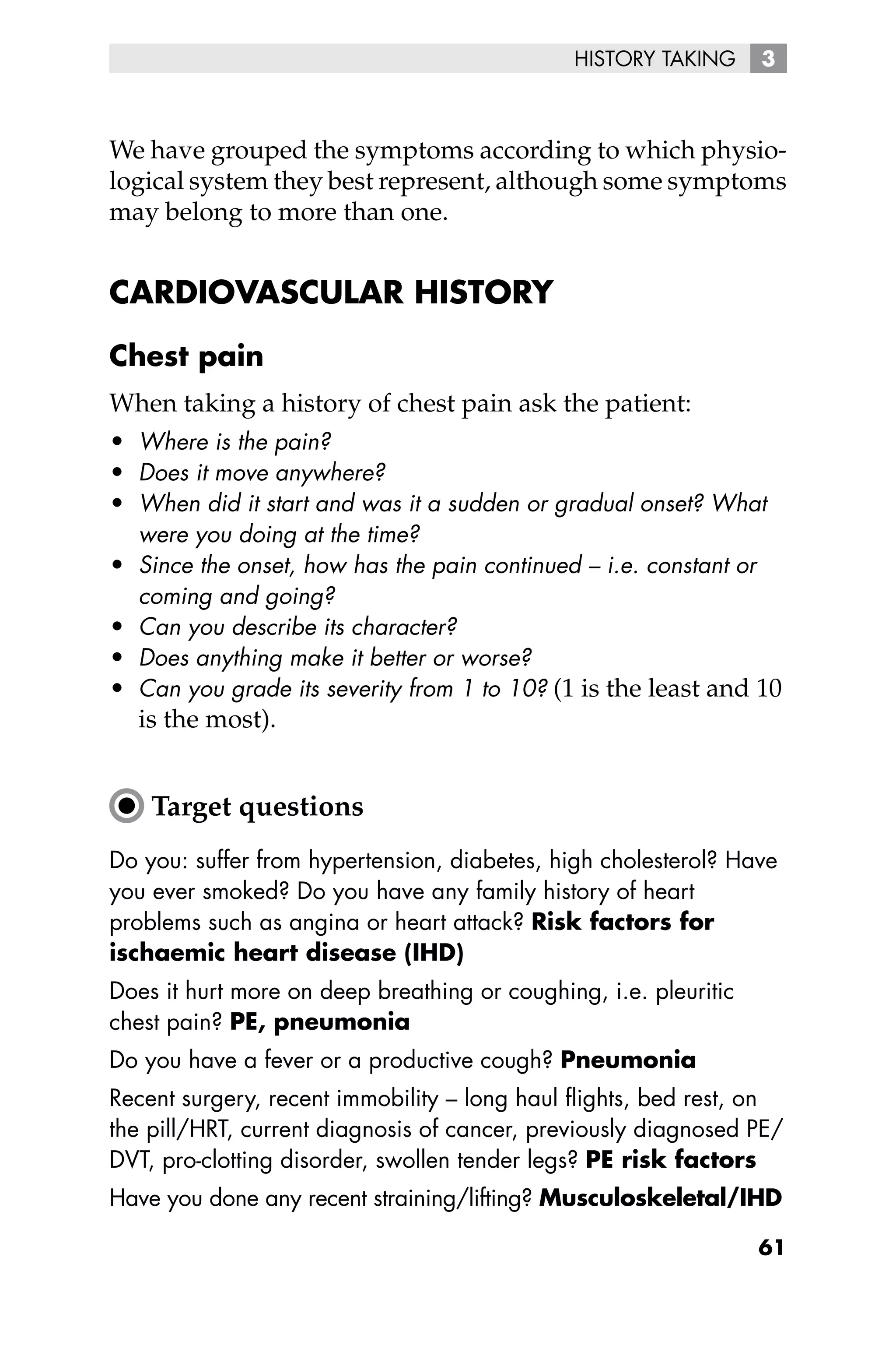 History Taking (System Wise) - Elsevier Health | PDF