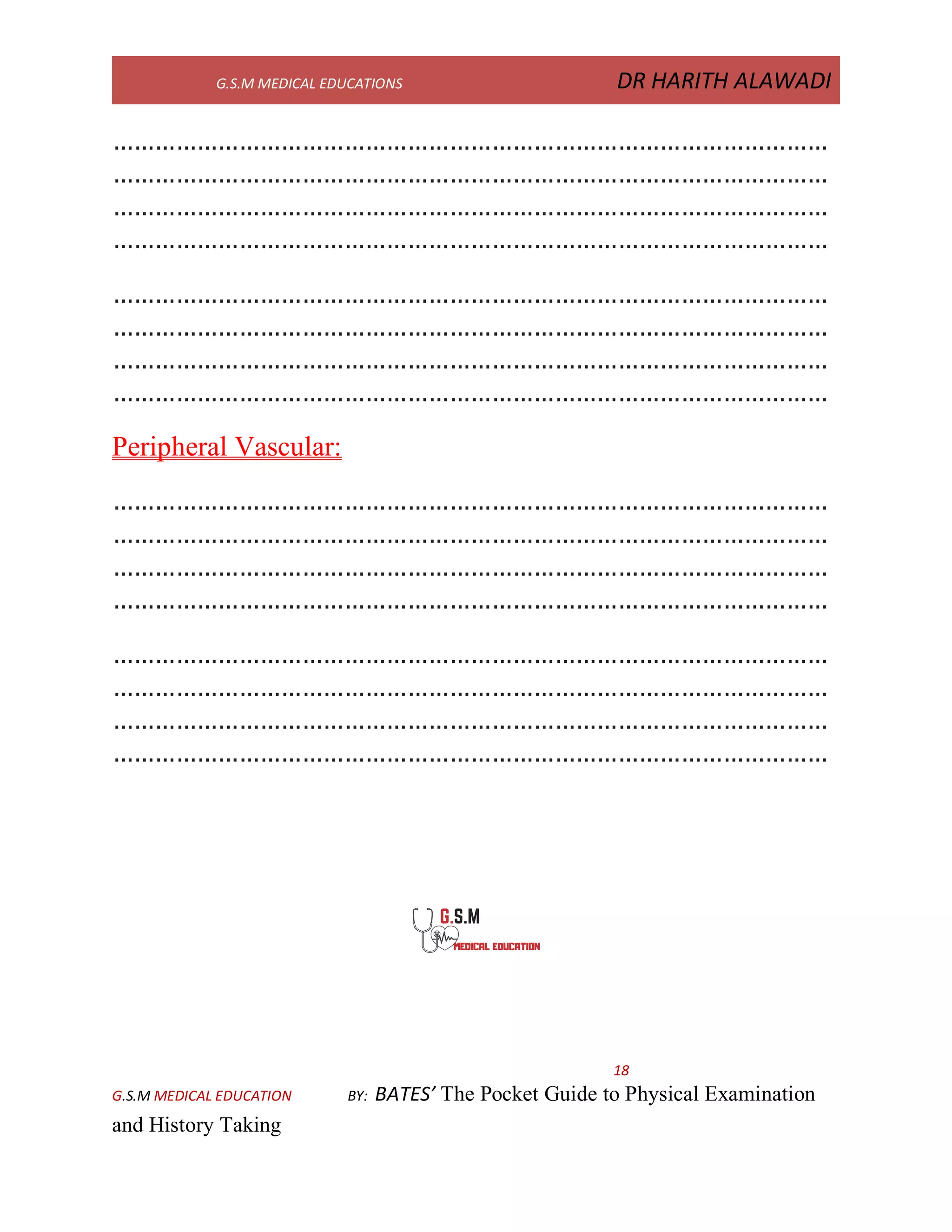 History taking template | PDF