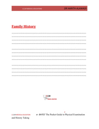 History taking template | PDF