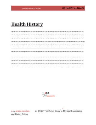 History taking template | PDF