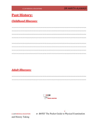 History taking template | PDF