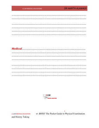 History taking template | PDF