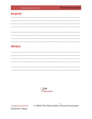 History taking template | PDF