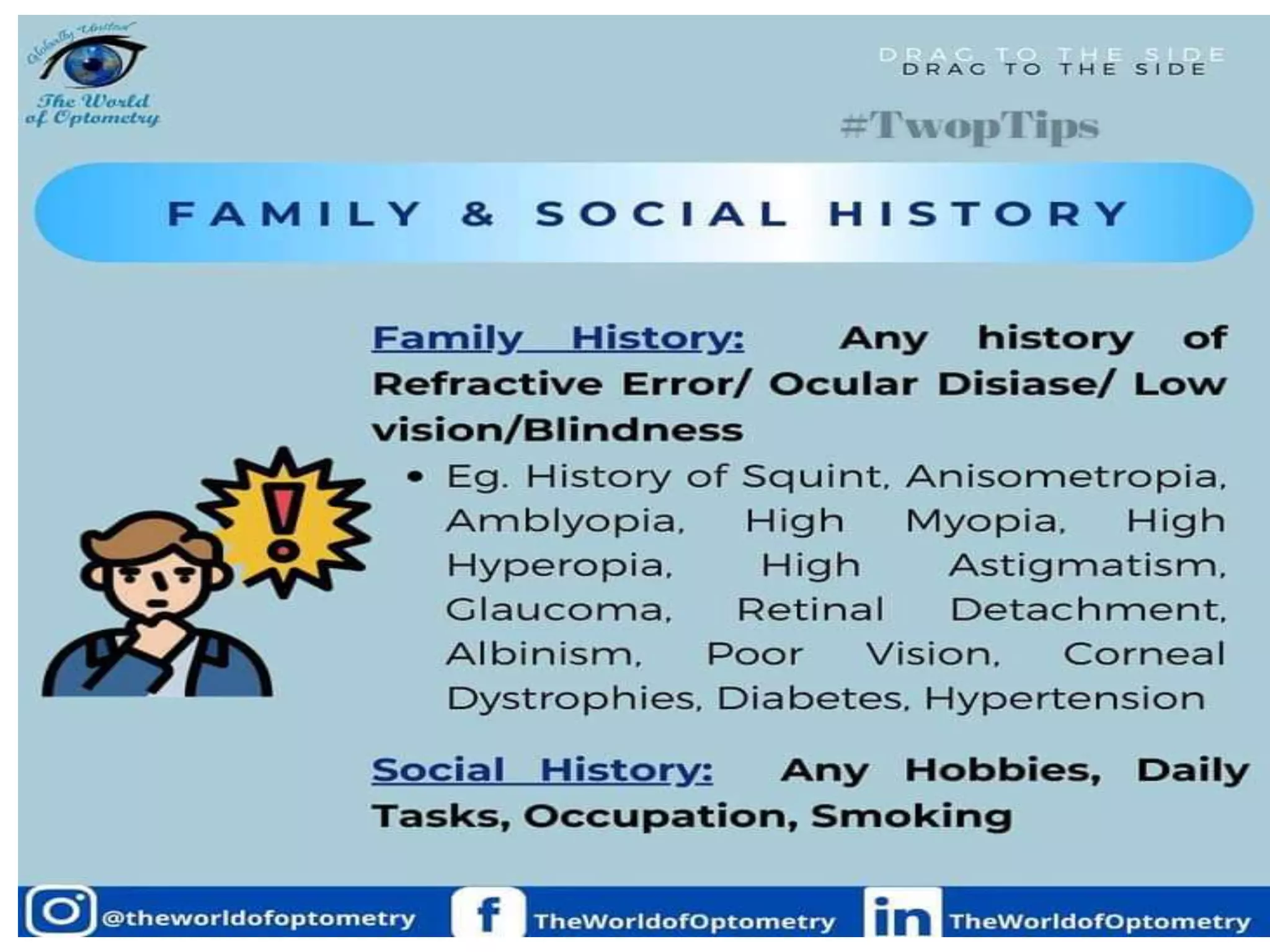 History taking by World council of optometry | PPTX