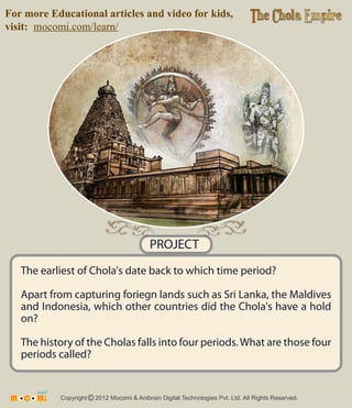 The Chola Empire - History – Mocomi.com