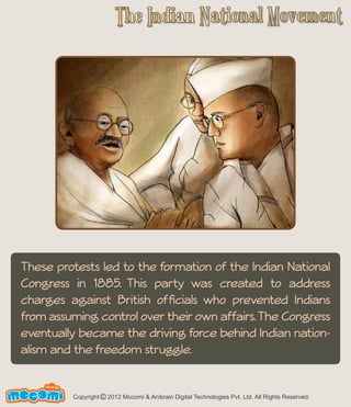The Indian National Movement - History – Mocomi.com