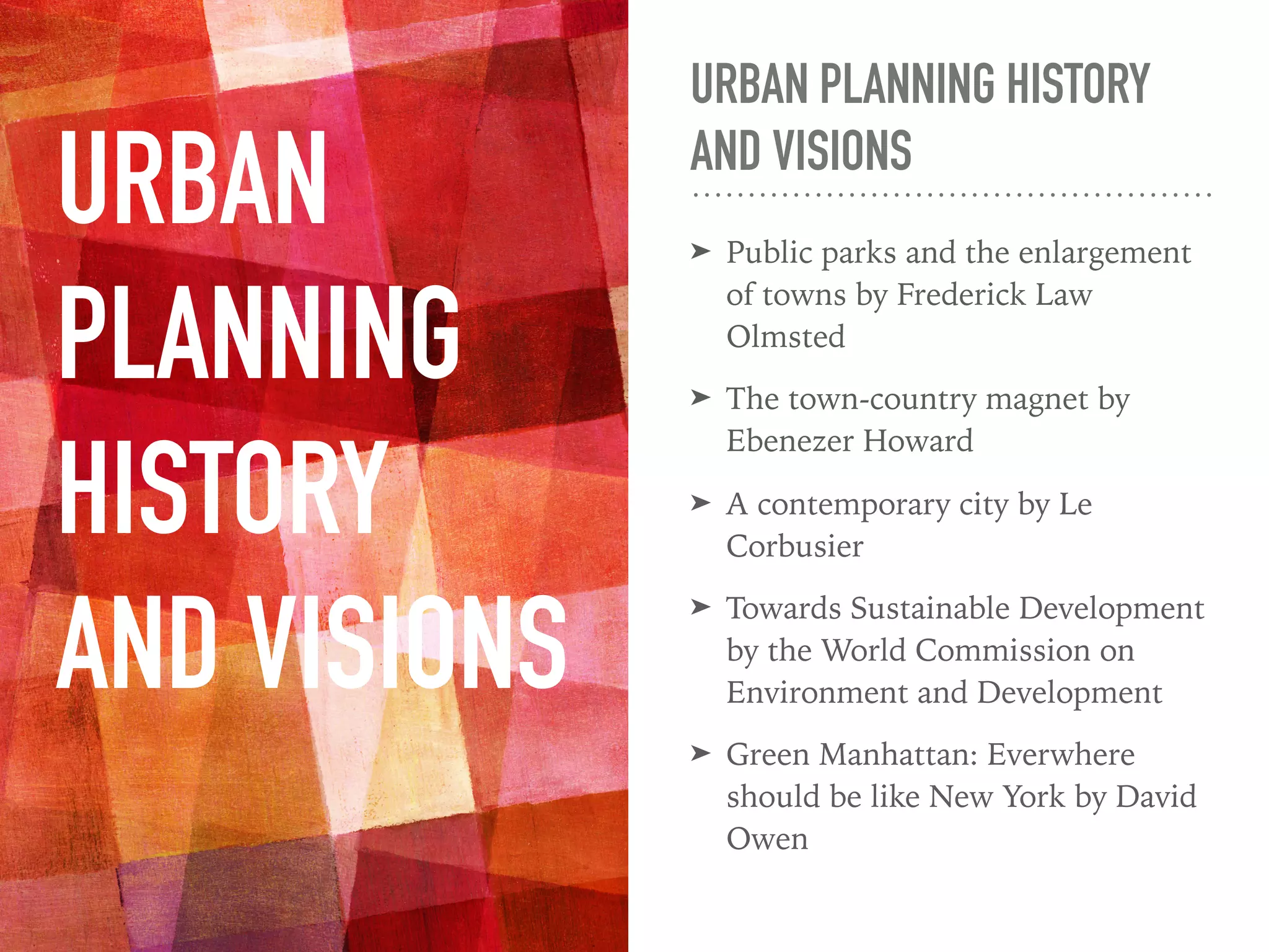 Part 2 - Urban planning history, theories, and concepts | PDF