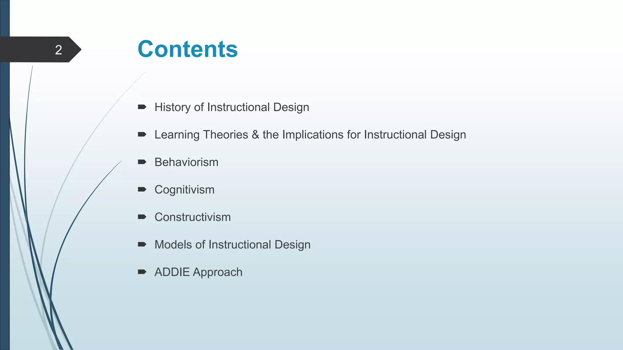 History, theories and models of instructional designing | PPTX