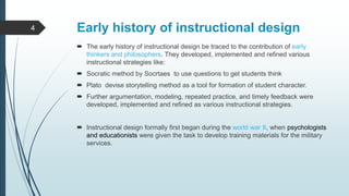 History, theories and models of instructional designing | PPTX