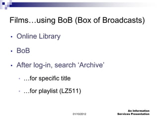 History & theory of film | PPT