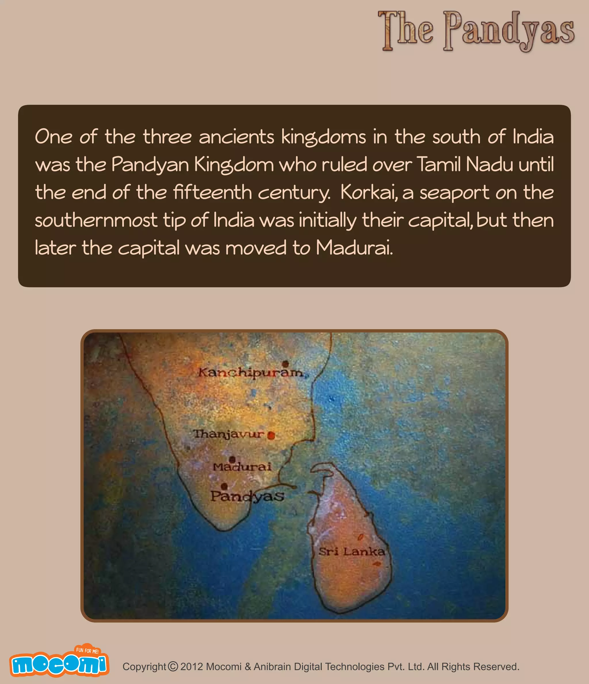 The Pandyas - History – Mocomi.com