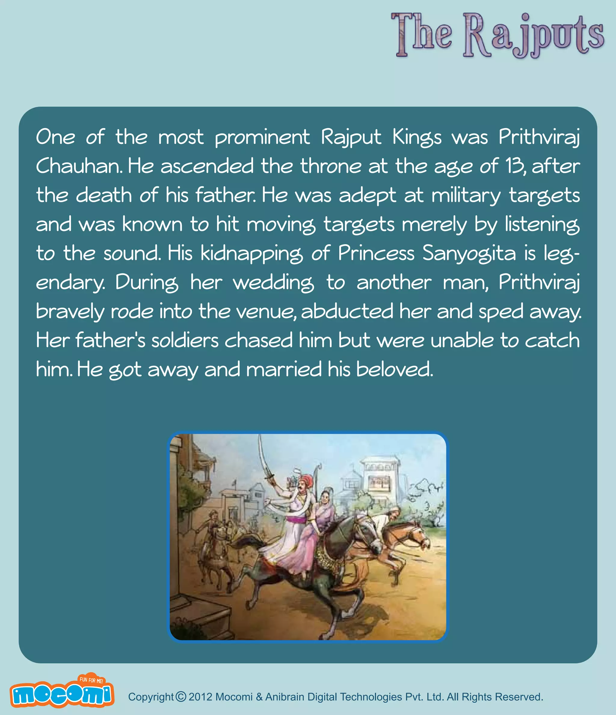 The Rajputs - History – Mocomi.com