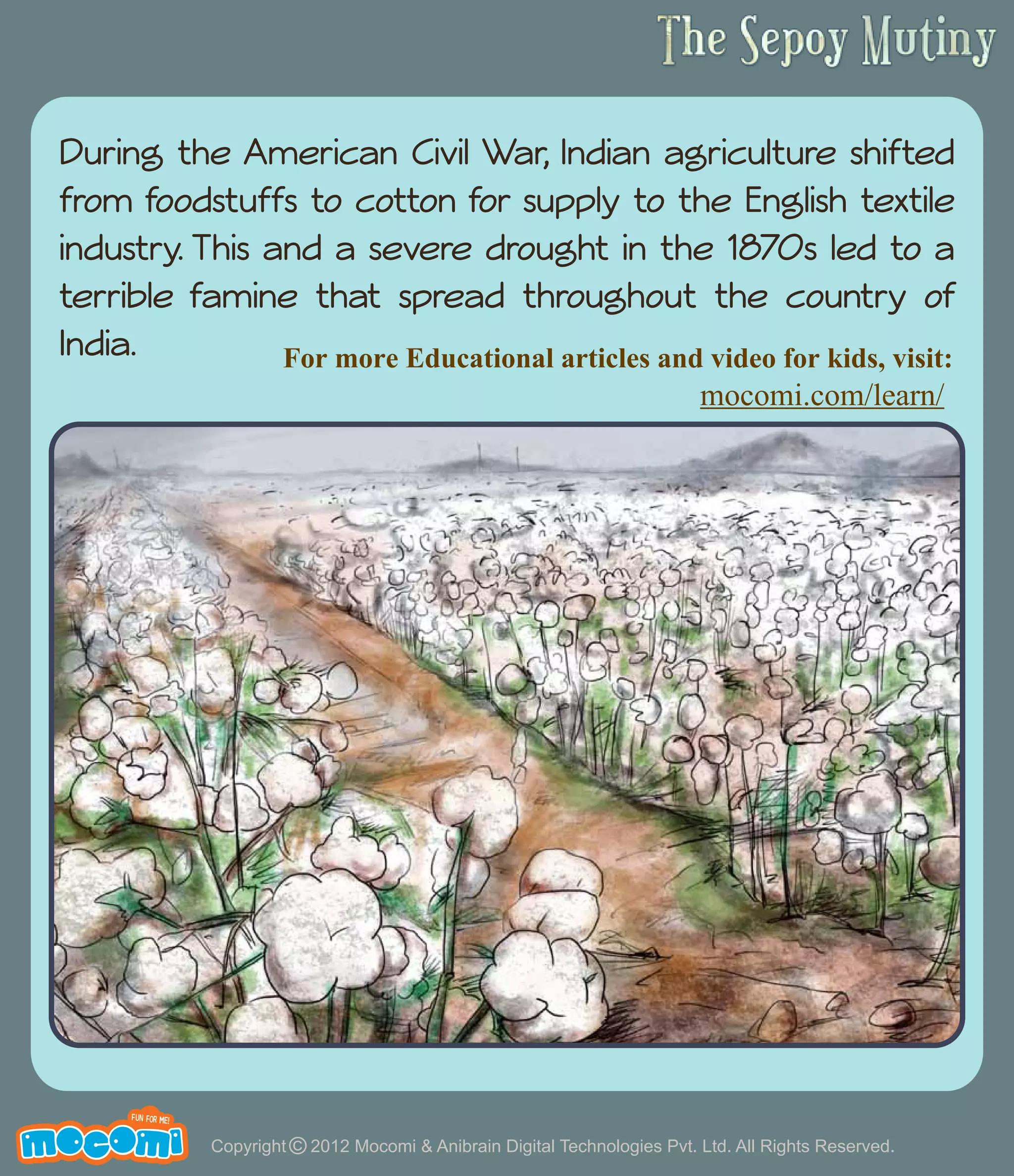 Sepoy Mutiny - Revolt of 1857 in India - History – Mocomi.com