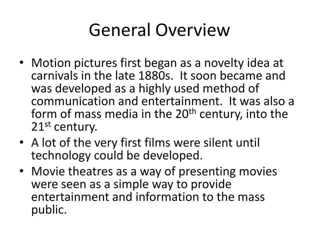 Media Timeline - Drama Films | PPT