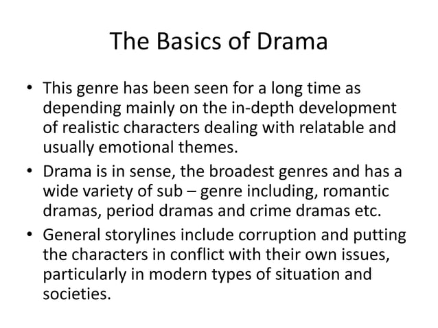 Media Timeline - Drama Films | PPT