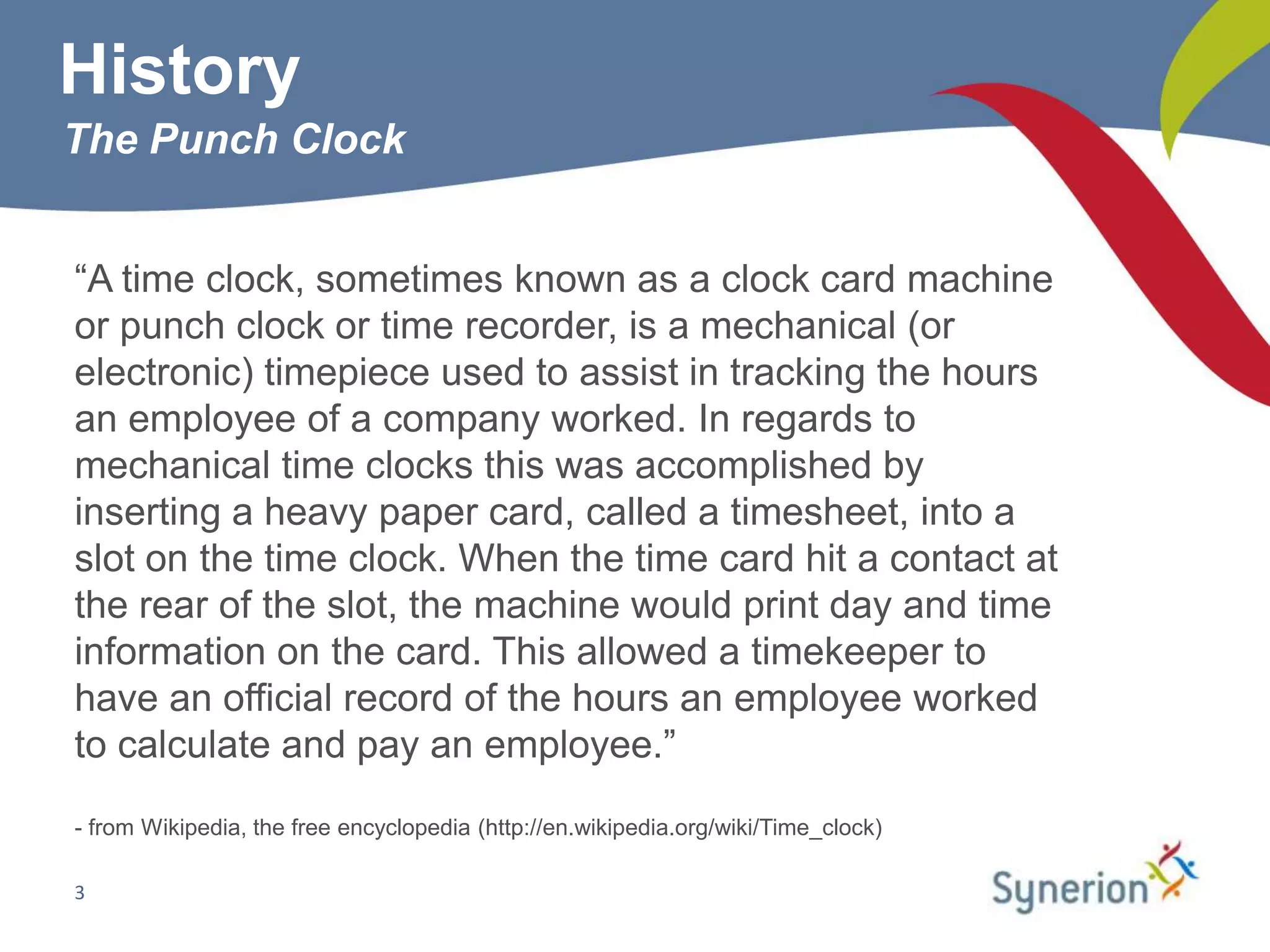 Synerion - Comprehensive Workforce Management Solutions | PPTX