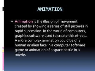 History & types of animation | PPTX